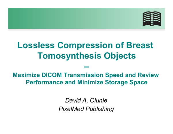 (PDF) Lossless Compression of Breast Tomosynthesis: Objects to Maximize ...