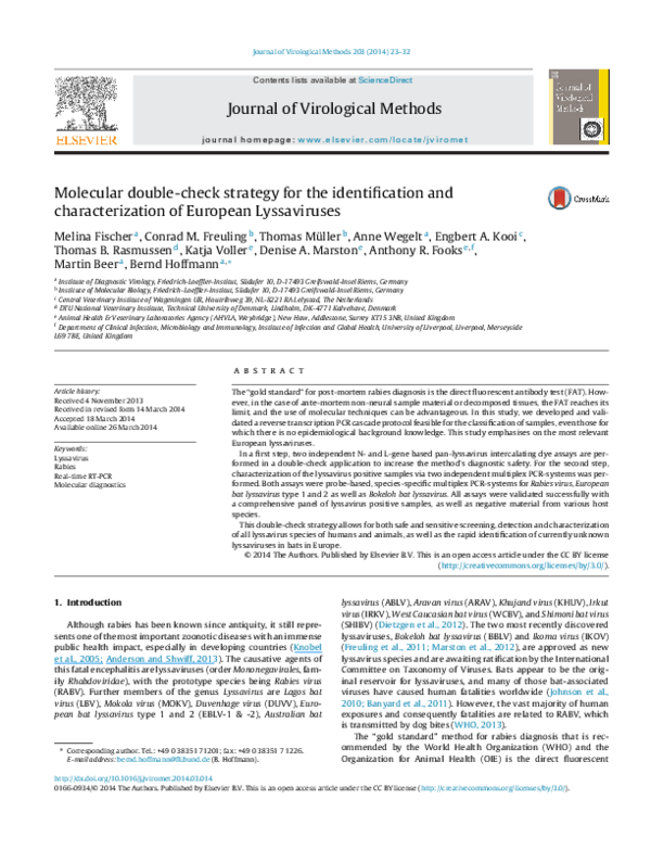 (PDF) Molecular double-check strategy for the identification and ...