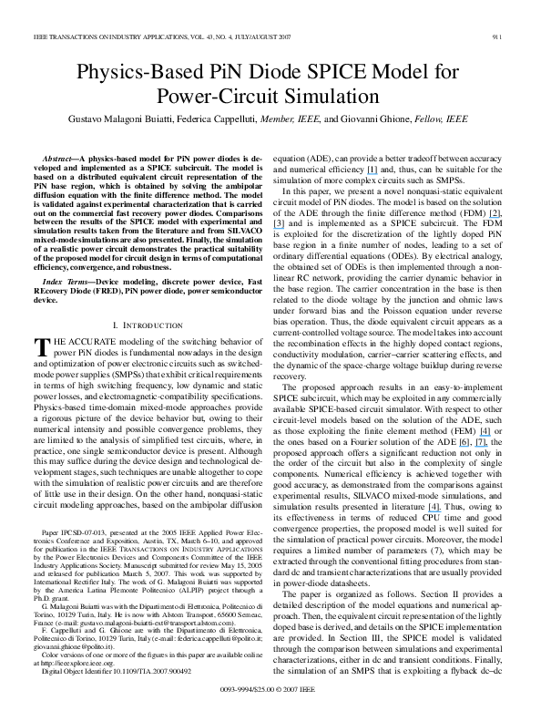 Pin Diode Physics at Miles Gomez blog