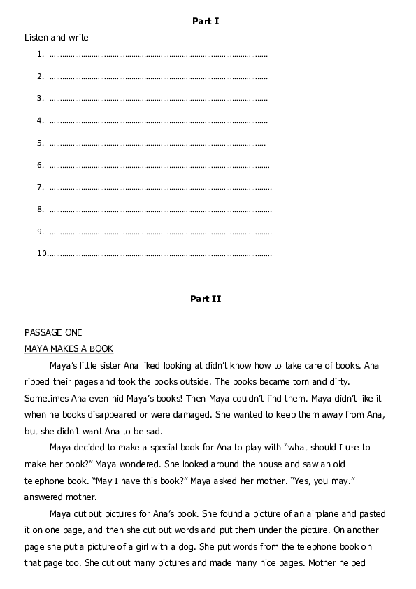 (PDF) Listen and write