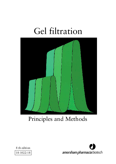 (PDF) Gel filtration Principles and Methods