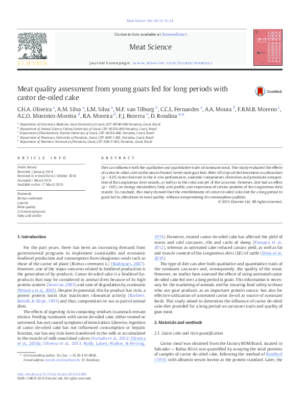 (PDF) Meat quality assessment from young goats fed for long periods ...