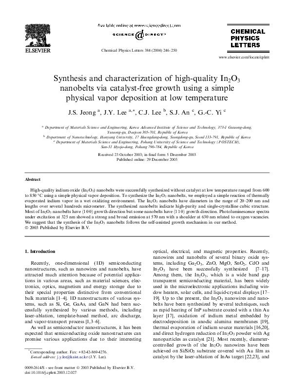 (PDF) Synthesis and Characterization of High Quality Single Crystal CeCoIn5