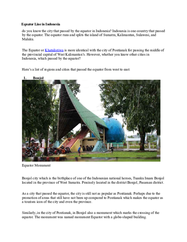 (DOC) Equator Line in Indonesia.docx