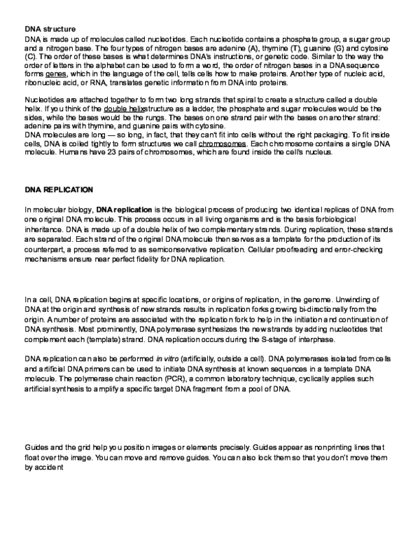 (DOC) DNA structure