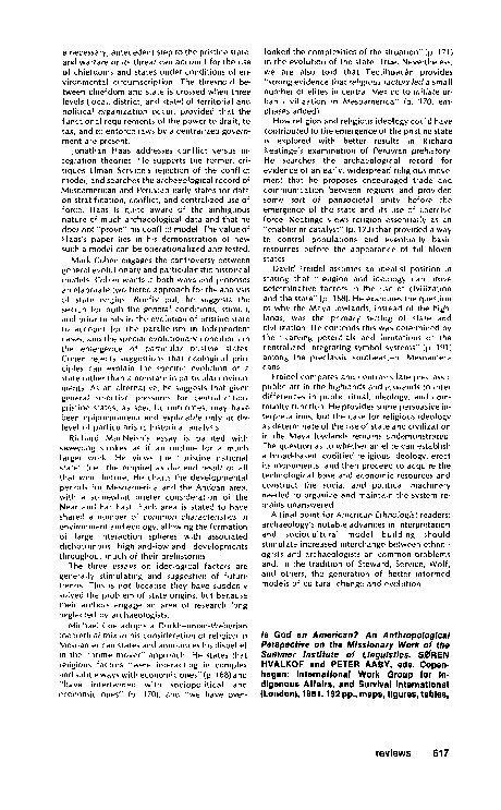 (PDF) Is God an American?: An Anthropological Perspective on the ...