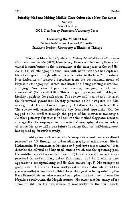 (PDF) Book Review of Mark Liechty's "Suitably Modern: Making Middle ...