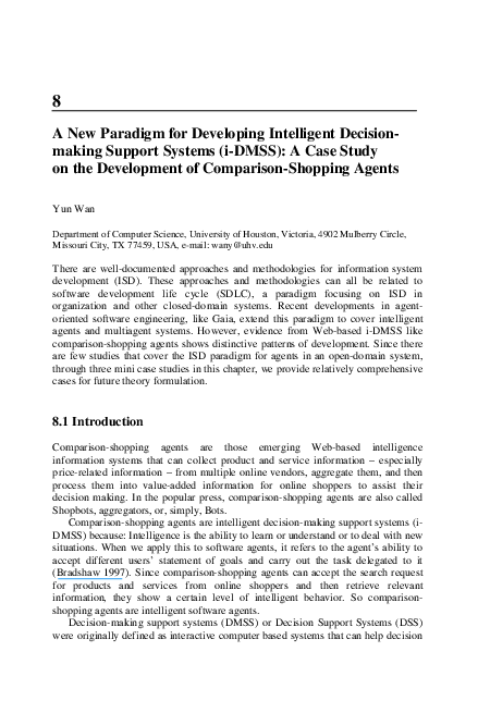 (PDF) A New Paradigm for Developing Intelligent Decision-making Support Systems (i-DMSS): A Case ...