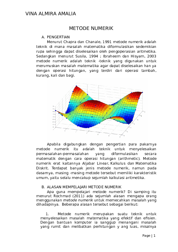 (DOC) METODE NUMERIK