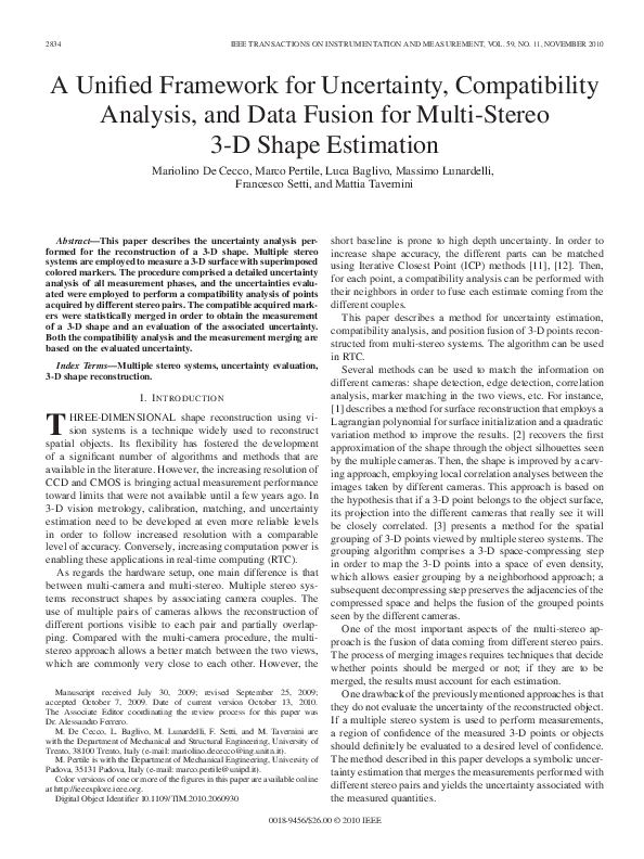 (PDF) A Unified Framework for Uncertainty, Compatibility Analysis, and ...