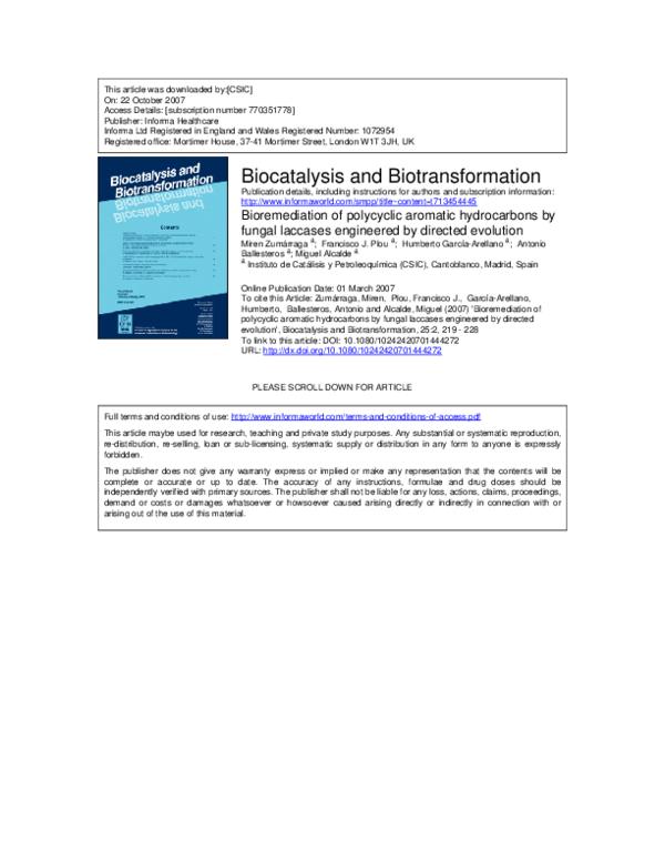 (PDF) Bioremediation of Polycyclic Aromatic Hydrocarbon (PAH)Contaminated Waste Using Composting ...