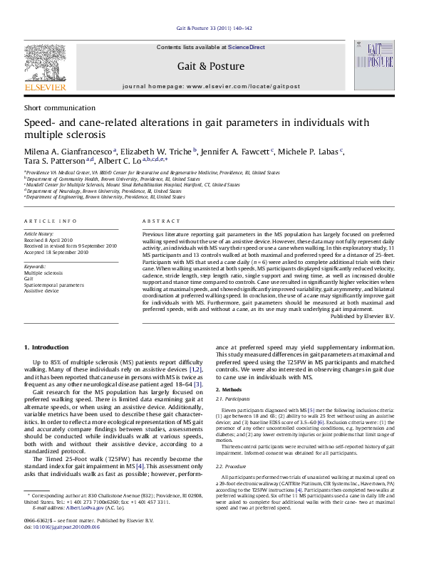 (PDF) The Required Coefficient of Friction for evaluating gait ...