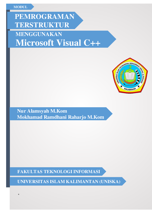 (PDF) Modul PEMROGRAMAN TERSTRUKTUR Microsoft Visual C++ FAKULTAS ...