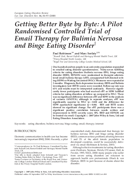 (PDF) Getting better byte by byte: a pilot randomised controlled trial ...