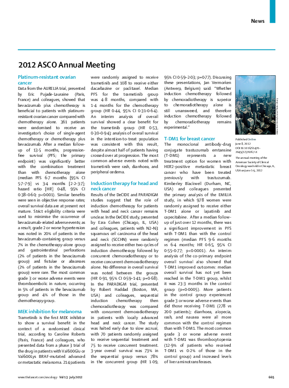 (PDF) 2012 ASCO Annual Meeting