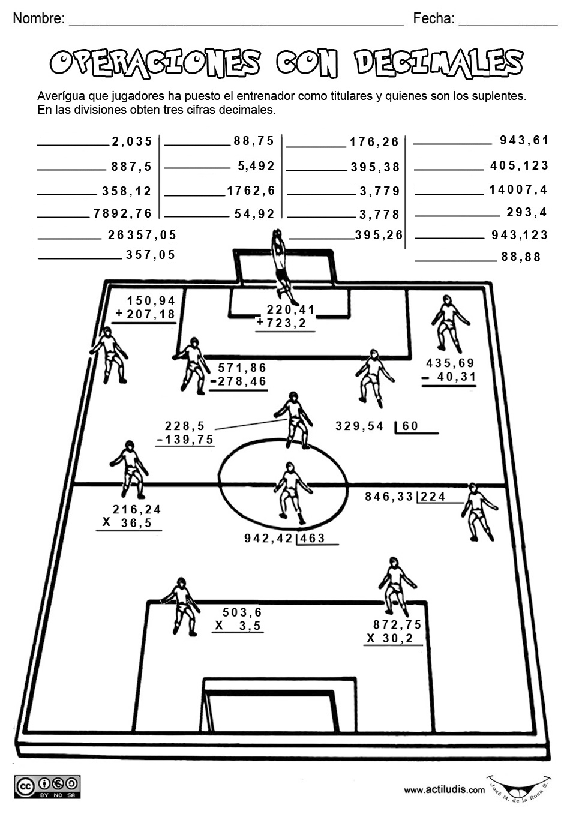 (PDF) Operaciones con decimales personificables