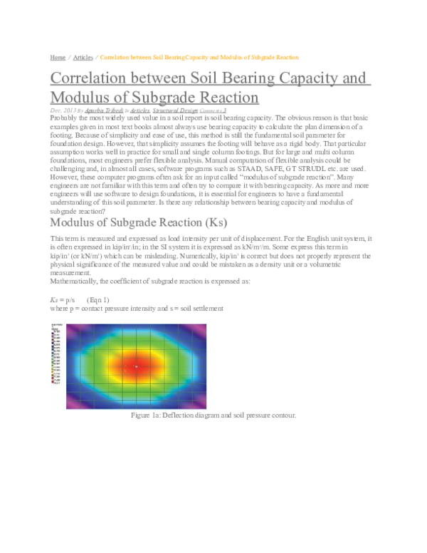 (DOC) Subgrade modulus