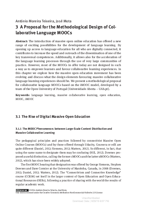 (PDF) A Proposal for the Methodological Design of Collaborative ... (PDF) A Proposal for the Methodological Design of Collaborative ...
