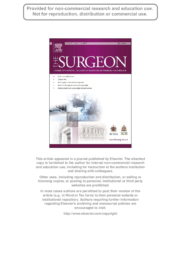 (PDF) Safe surgery, the human factors approach