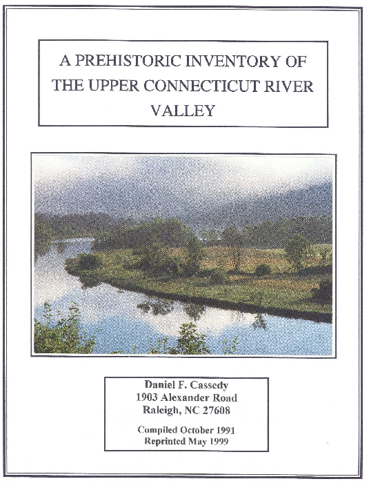 (PDF) A Prehistoric Inventory of the Upper Connecticut River Valley