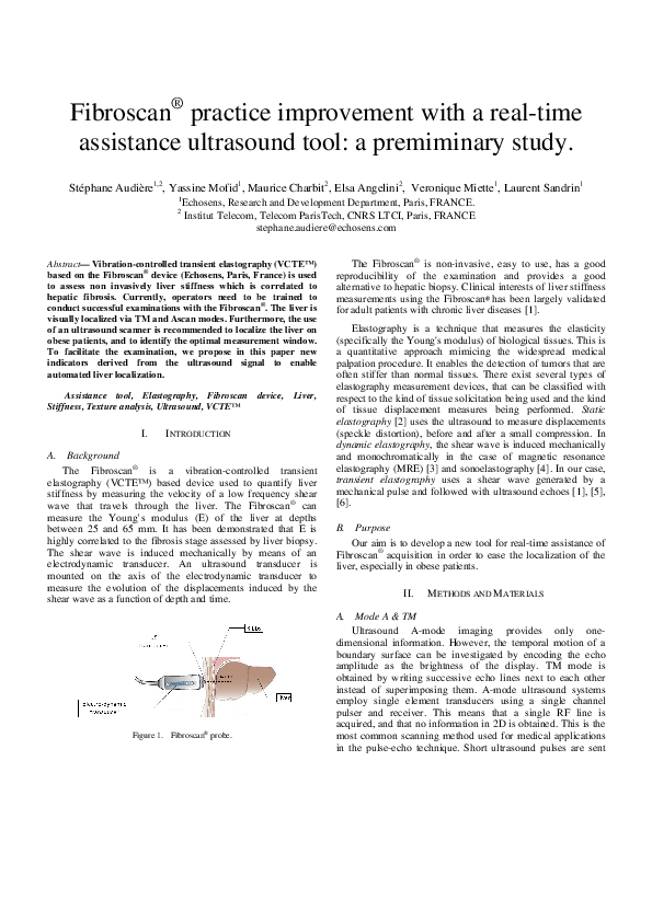 (PDF) Fibroscan® practice improvement with a real-time assistance ...