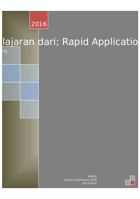 (DOC) Metode pembelajaran dari; Rapid Application Development (RAD