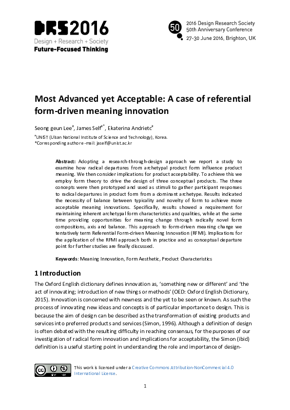 Pdf Most Advanced Yet Acceptable A Case Of Referential Form Driven Meaning Innovation