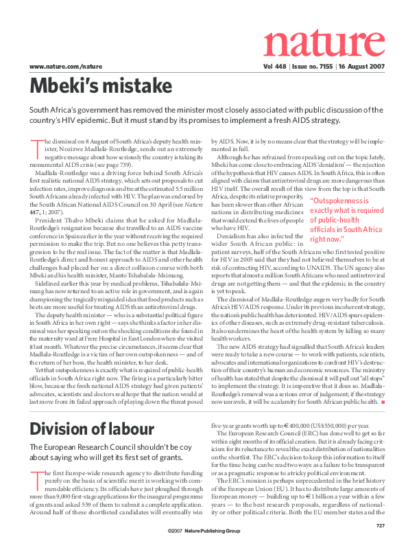 (PDF) Division of labour