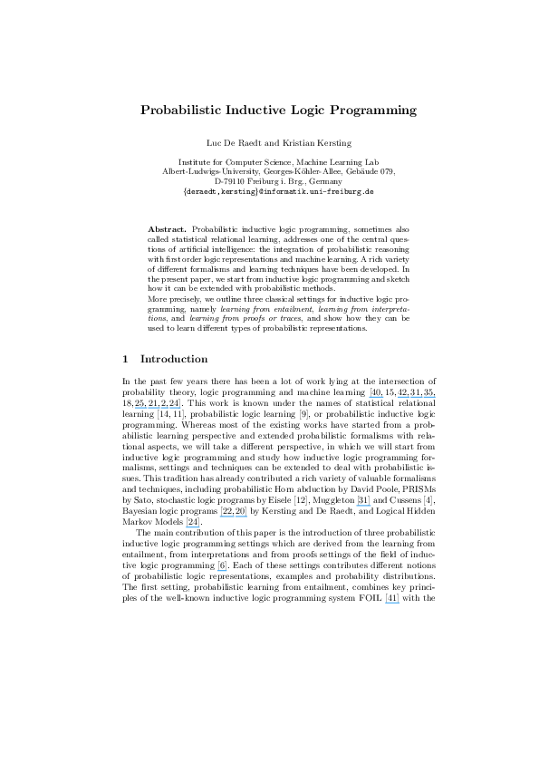 Pdf Protein Fold Discovery Using Stochastic Logic Programs