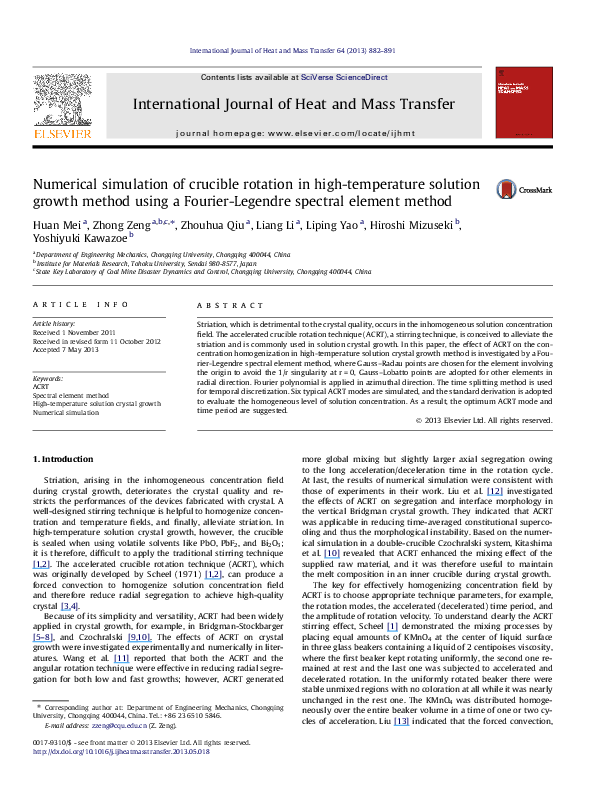 (PDF) Numerical simulation of crucible rotation in high-temperature ...
