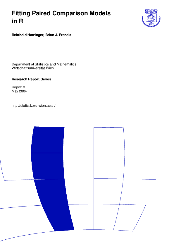 (PDF) Fitting paired comparison models in R