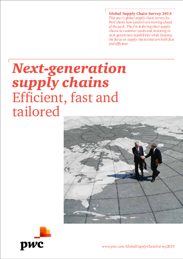 (PDF) Pwc global supply chain survey report