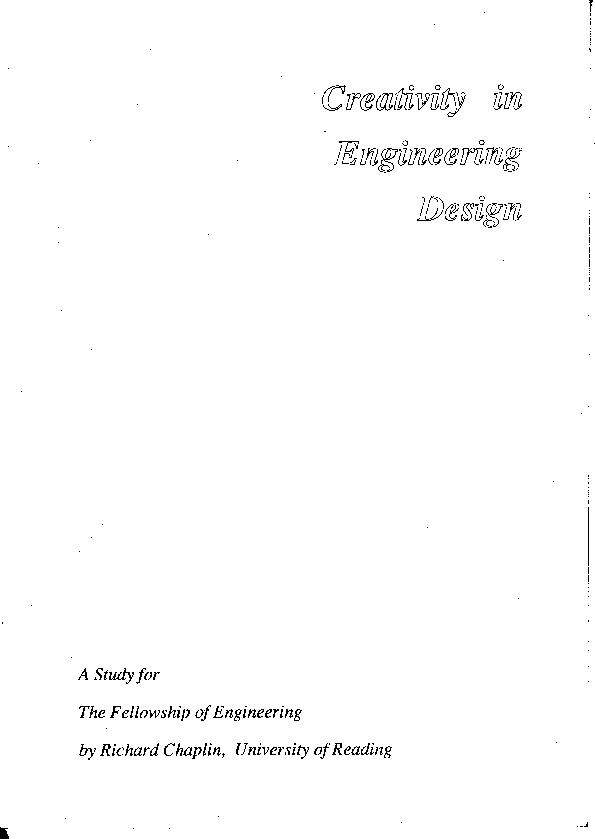 (PDF) Creativity In Engineering Design: The Educational Function: a ...