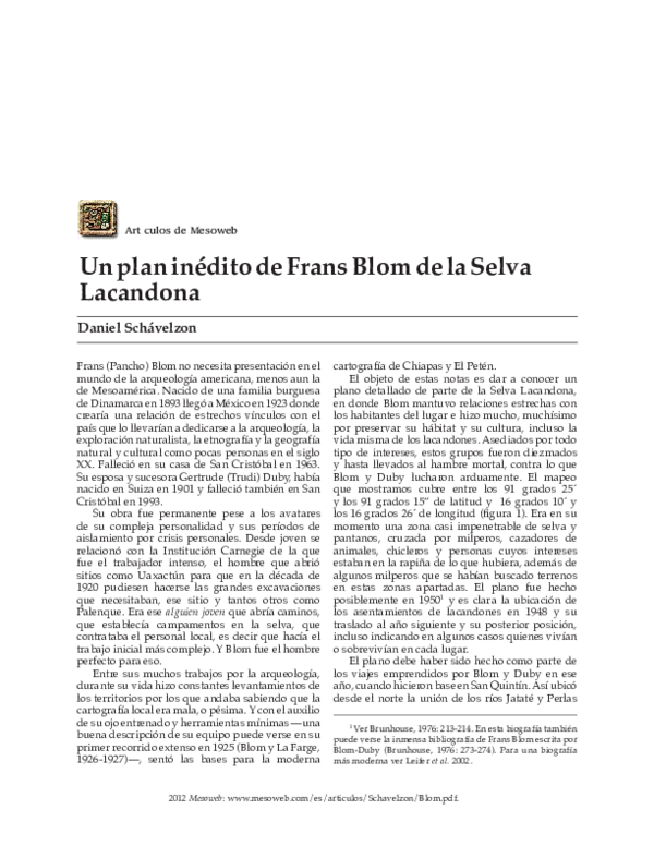 (PDF) Un plano inédito de Frans Blom sobre la selva Lacandona.pdf