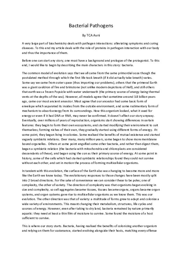 (PDF) Bacterial Pathogens