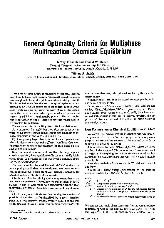 (PDF) General optimality criteria for multiphase multireaction chemical ...