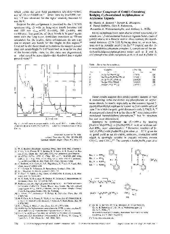 (PDF) Dinuclear Complexes of Gold(I) Containing Bridging Cyclometalated Arylphosphane or ...