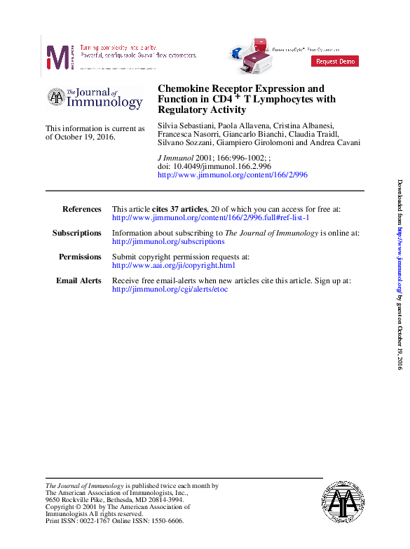 (PDF) Chemokine receptor expression and function in childhood acute lymphoblastic leukemia of B ...