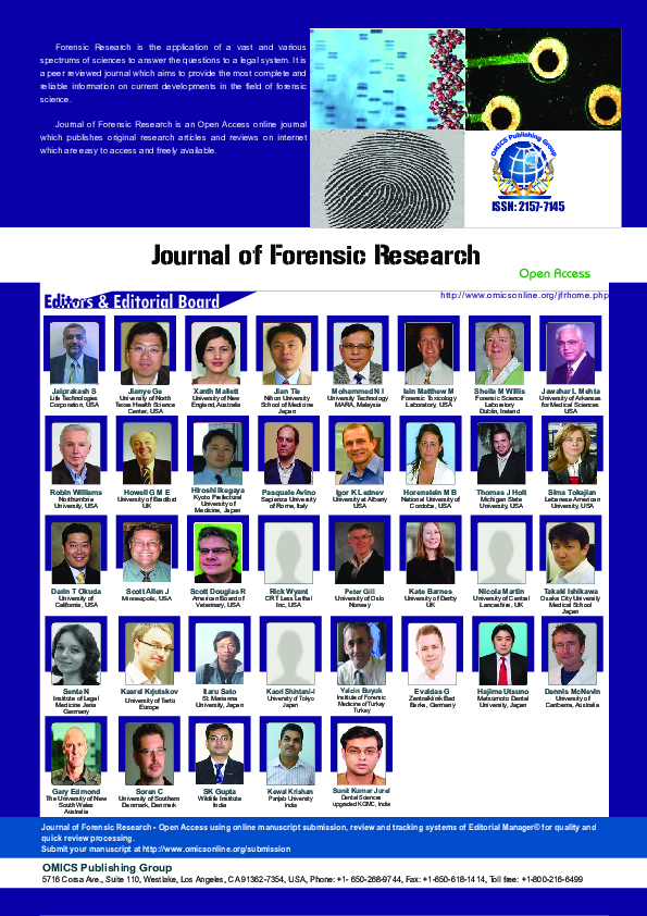 (PDF) Journal of Forensic Research -Open Access using online manuscript ...