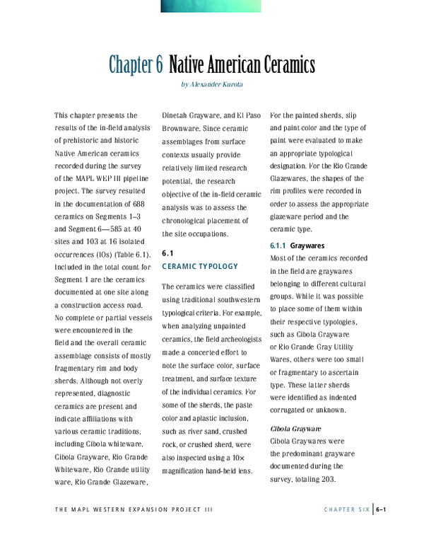(PDF) Native American Ceramics