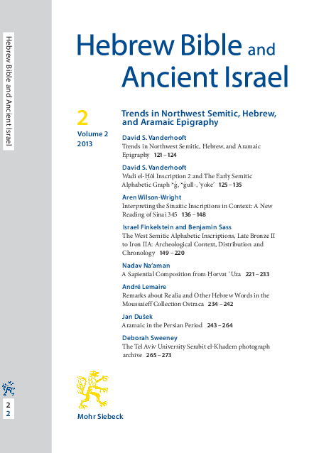 (PDF) Introduction to "Trends in Northwest Semitic, Hebrew, and Aramaic ...