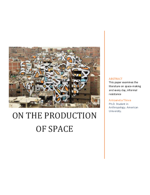 On The Production of Space