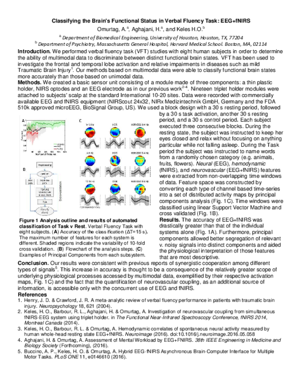 (PDF) Classifying the Brain's Functional Status in Verbal Fluency Task ...