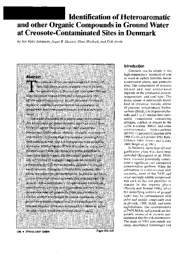 (PDF) Identification of Heteroaromatic and other Organic Compounds in ...