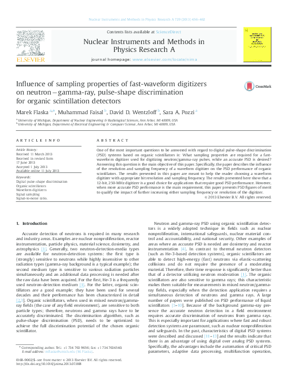 (PDF) Influence of sampling properties of fast-waveform digitizers on neutron−gamma-ray, pulse ...