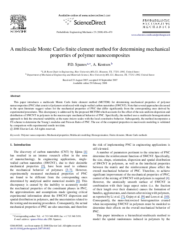 (PDF) A multiscale Monte Carlo finite element method for determining mechanical properties of ...