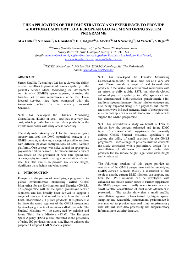 (PDF) The Application of the DMC Strategy and Experience to Provide ...