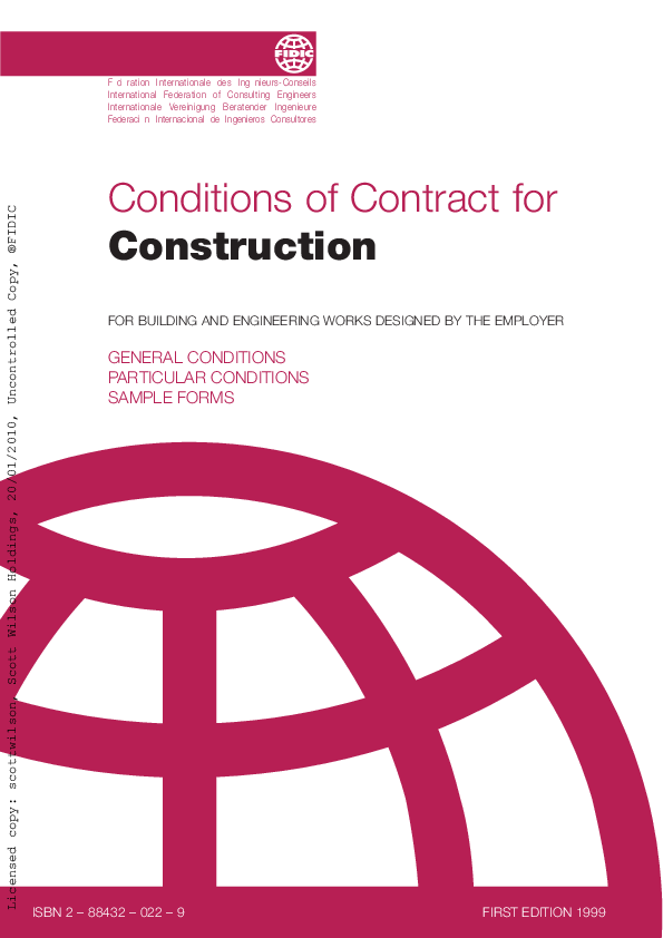 (PDF) Conditions of Contract for Construction FOR BUILDING AND ...