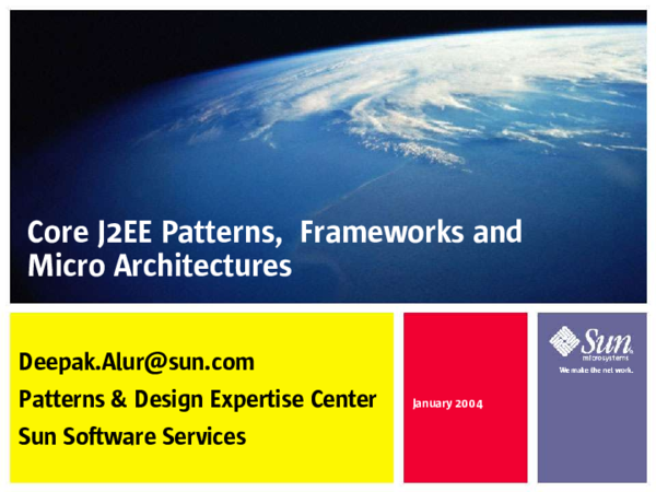 (PDF) Core J2EE Patterns