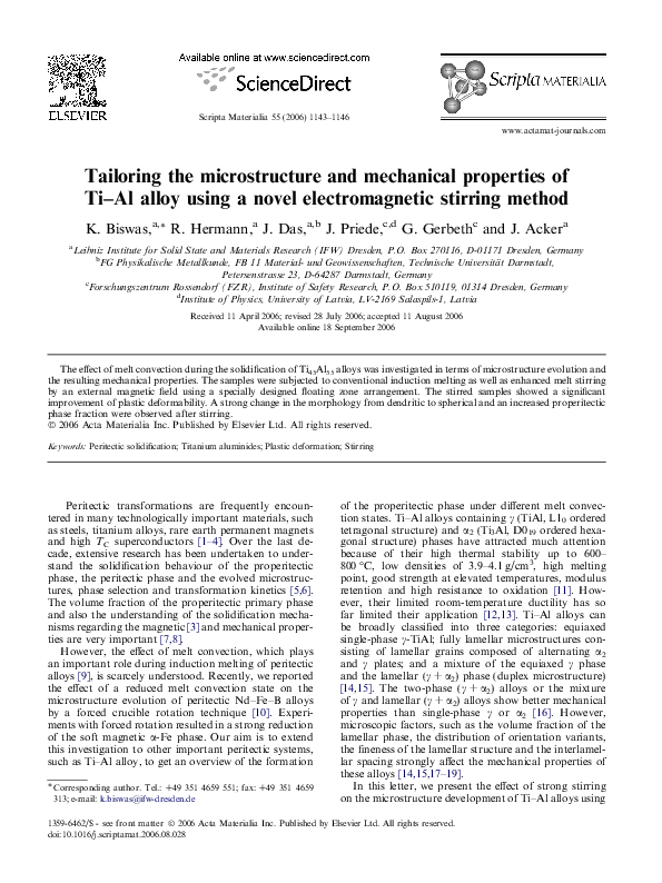 (PDF) Tailoring the microstructure and mechanical properties of arrays of aligned multiwall ...